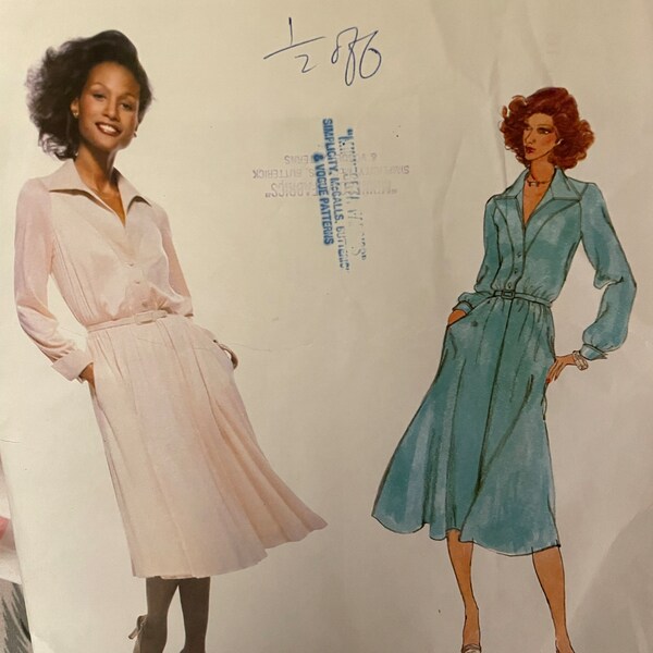 1034 70's Vogue Paris Original Pattern Jean Patou Size 16 - Etsy