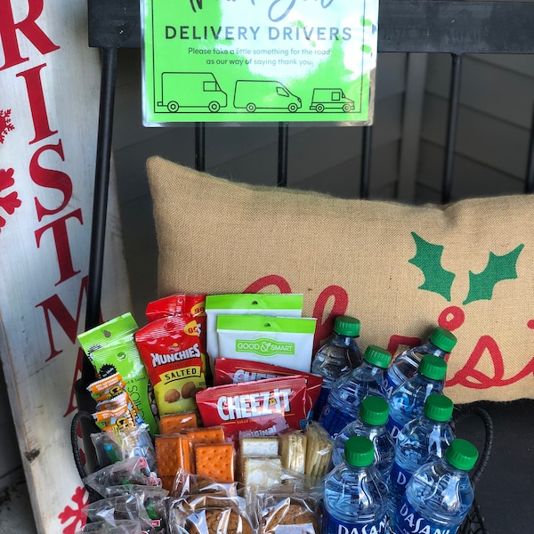 Delivery Driver Thank You Appreciation Snack Sign Printable | 8.5x11 ...