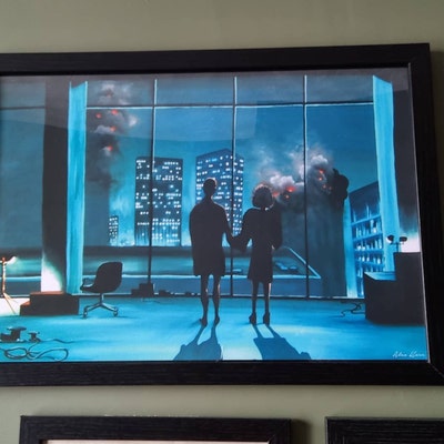 Red Rocket Art Print Sunset Post-apocalyptic Game - Etsy