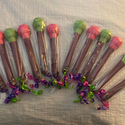 Video App Inspired Microphone Chocolate Covered Pretzel Rod Party ...