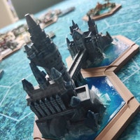 3D Printed Custom Catan City & Settlement the Lord of the Rings Themed ...
