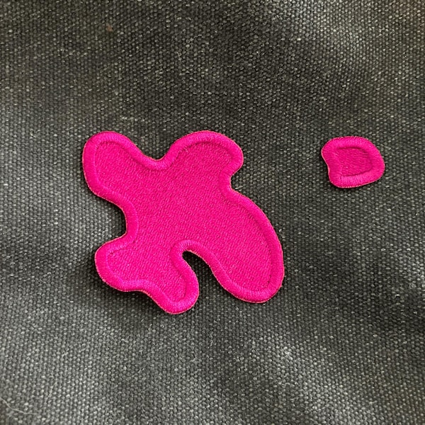 Paint Splatter Embroidered Patches Goo, Slime or Paint Splatter Sew ...