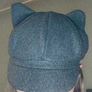 Fashion White PU Newsboy Hats, Minimalist Baker Boy Hat for Women ...