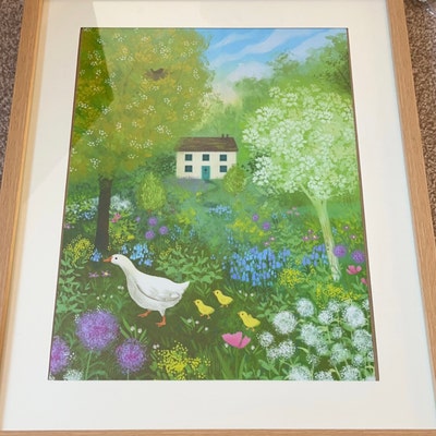 Spring Garden Print / Gardeners Gift / Country Garden Wall Art - Etsy UK