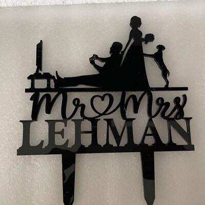 GAME OVER Cake Topper, Gamer Wedding Cake Topper, Video Game Wedding ...