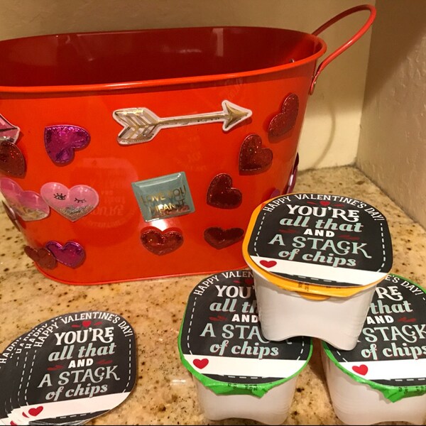 INSTANT DOWNLOAD Printable Chips Pringles Valentines You're All That ...