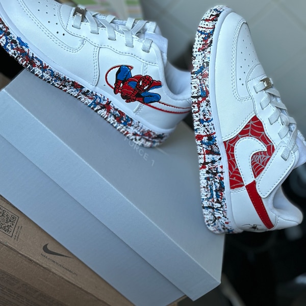Sesame Street Elmo Cookie Monster Inspired Air Force 1 Trainers ...