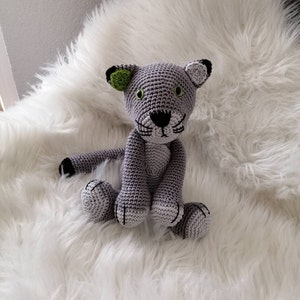 Snow leopard crochet pattern cheetah crochet pattern cat | Etsy