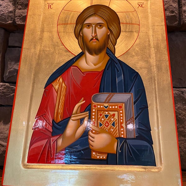 Icon of the Archangel Michael at the Second Coming of Christ,byzantine ...