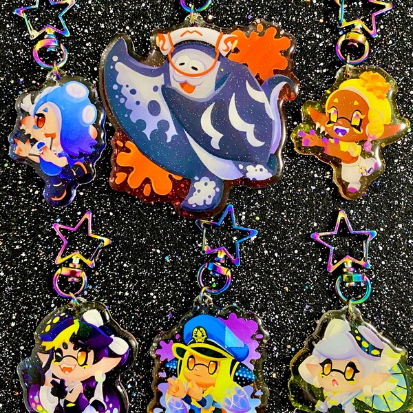 Splatoon 3 Squid Sisters Agent 3 Deep Cut STAY FRESH Glitter Epoxy ...