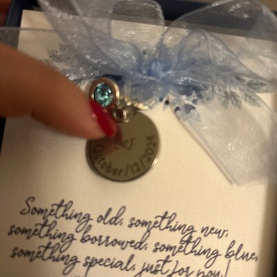 Something Blue for Bride, Engraved Bride Gift From Mom, Something Blue ...