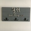 Key Holder for Wall / Personalized Key Hanger / New Home Sign / Family ...