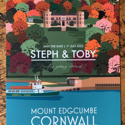 Beesands, Devon Vintage/art Deco Style Design Birthday/wedding Gift ...