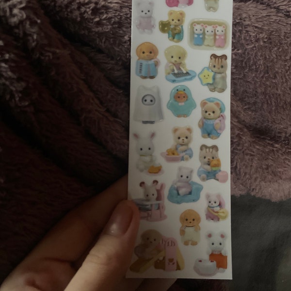 Cute Critters Sticker Sheet – Korean Stationery Deco Stickers - Etsy