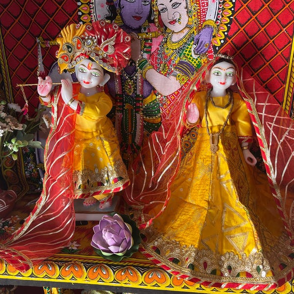 Radha Krishna Jodi Dress - Etsy