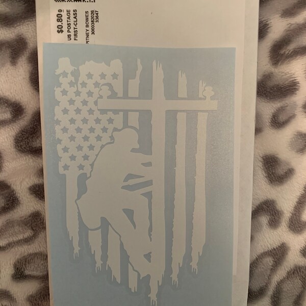 Lineman Flag Decal for Yeti, Cars, Laptops, Binders and More - Etsy