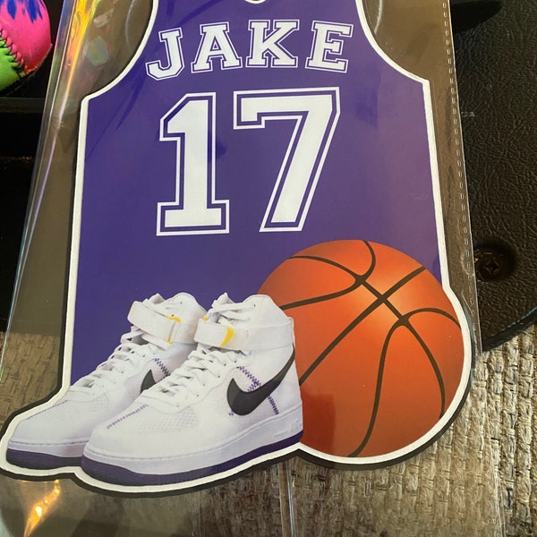 Custom Basketball Jersey Cake Topper, Personalized Basketball Cake ...