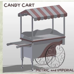 DIY PLANS for Full-size Wooden Candy Cart Dimensions in Mm and Inches ...