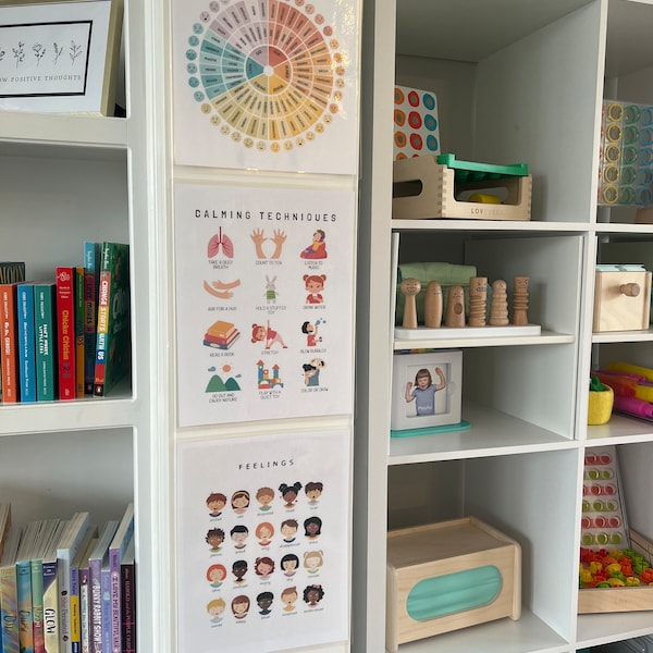 Feelings Poster, Montessori Homeschool Decor, Feelings Chart ...