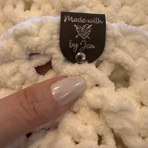 Custom Brown and Silver Tags for Handmade Items, Size 2.5x1 Inches With ...