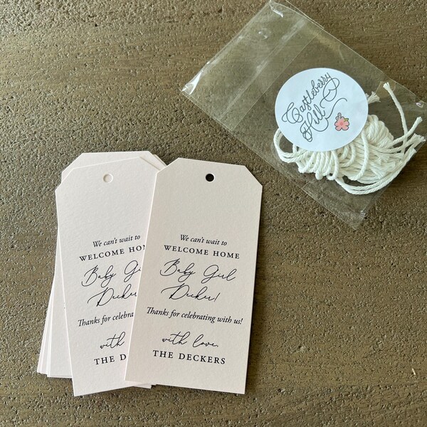 PRINTED Large Welcome Tags, Gift Tags for Welcome Bags, Welcome Gift ...