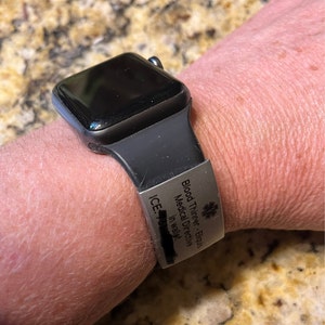 Medical Alert Watch Band, Medical Id Tag, Medical Alert Bracelet ...