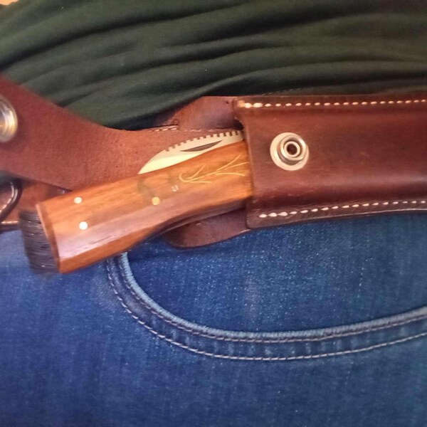 Buck 110 Horizontal Draw Leather Knife Sheath . Crazy Horse Brown ...