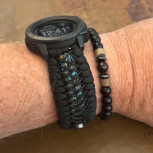 Personalized Paracord Watch Band for Apple Watch Series 1, 2, 3, 4, 5 ...