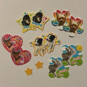 Y2K Cat Sticker Kitty Heart Sparkly Glitter Rainbow Stars Kawaii - Etsy