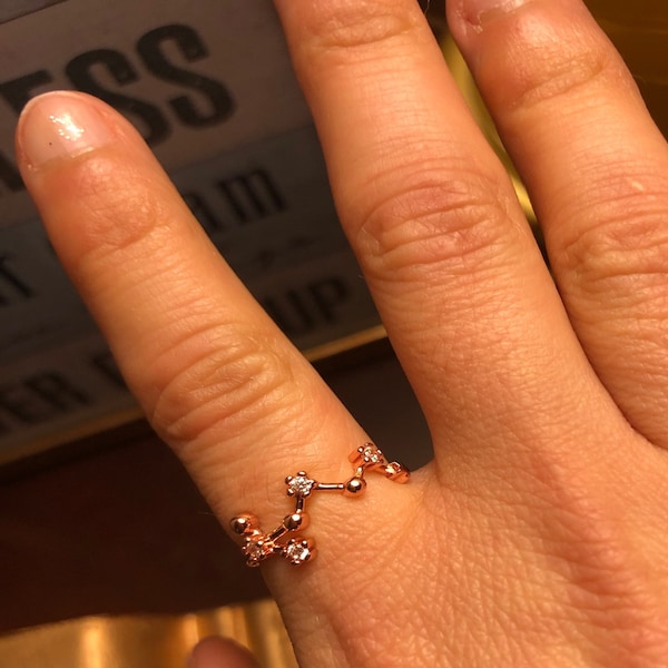 Virgo Ring Zodiac Ring Virgo Gifts, Constellation Ring Gift for Her ...