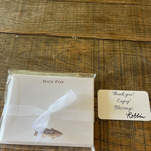 Seashell Notecards, Beach Stationery, Blue and White, Sand Dollar ...