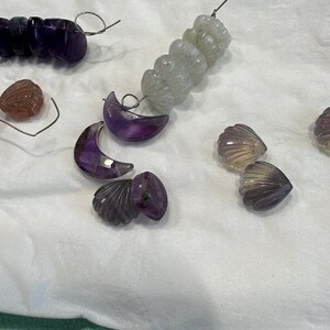 2345 Pieces Natural Rainbow Moonstone Shell Carved - Etsy