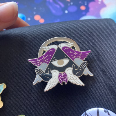 Sparkle Seraphim Enamel Pin - Etsy