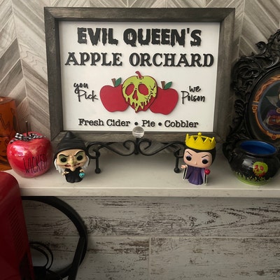Evil Queens Apple Orchard Sign / Disney Villains Sign / Disney ...