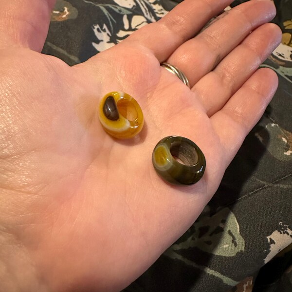 Silver Flower & Sunburst Charm Linking Ring 8" Dread Tie, Loc Tie ...