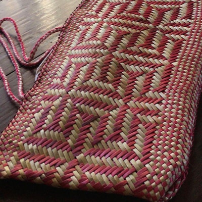 Handmade Flax 2 Corner Kete / Harakeke Kete maori Flax - Etsy Hong Kong