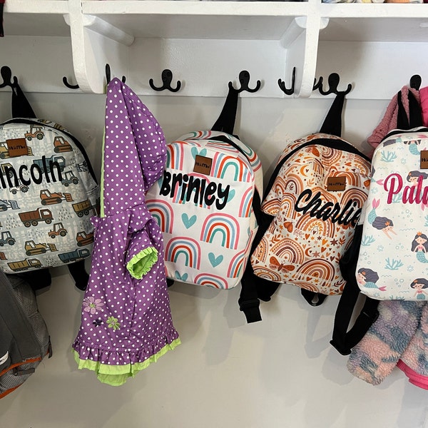 Rainbow Toddler Backpack | Personalized Gift for Kids | Preschool Small ...