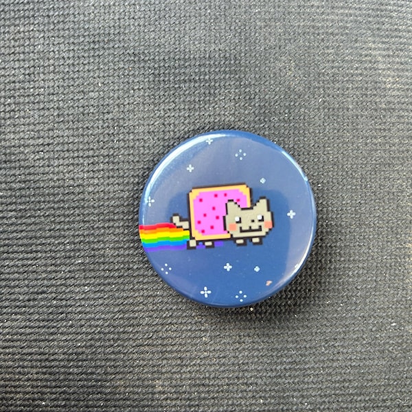 Nyan Cat - Pin Button Badge - Etsy