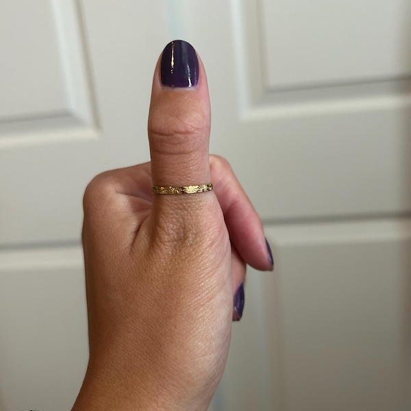 Fidget Gold Ring | Quran Jewelry | 18k Gold Plated Jewelry | Waterproof ...