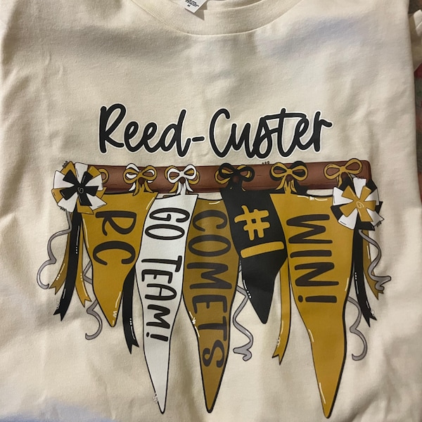 Game Day Bow Shirt With Team Logo on Bow, Custom Football Cheer Tee ...