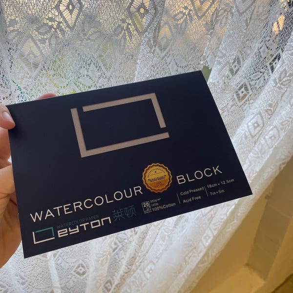 Arches Watercolour Paper,100% Cotton 300gsm Artist Grade Paper, 10 ...