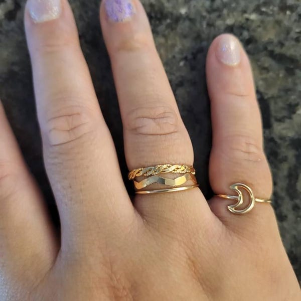 600-25 14K Yellow SOLID Gold Ring, Pattern Ring, Width--2.5mm - Etsy