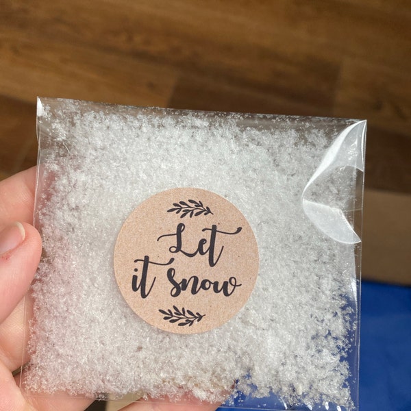 Biodegradable Snow Confetti Packets - Let It Snow - Wedding Confetti ...