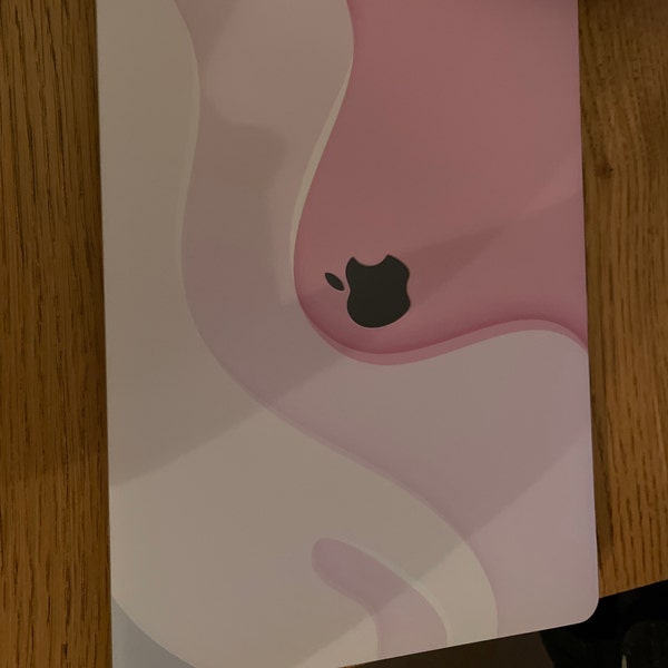 Pink Cream MacBook Shell Case Decal Cover for New MacBook M1 Pro 13 14 ...
