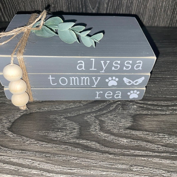 Fall Themed Wooden Book Stack, Fall Tiered Tray Decor, Small Fall Decor ...