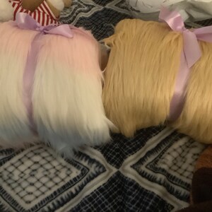 Baby Blue Faux Fur, 2 Pile, Pastel Blue Fur Craft Squares, Blue Fursuit ...