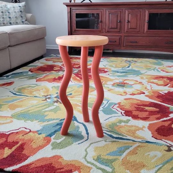 The Jelly Side Table - Colorful Aesthetic End Funky Cute Wavy Dopamine ...