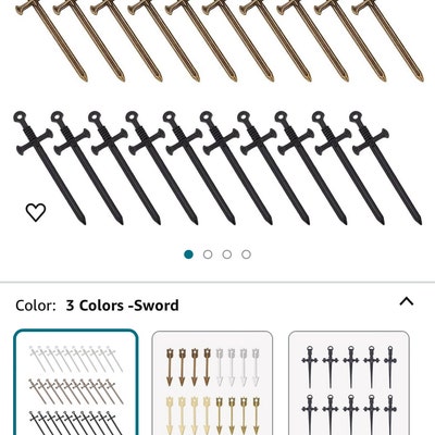 Goth Black Resin Vampire Bat With Dangling Gorh Sword and Winged Heart ...