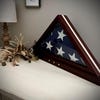 Retirement Flag Display Case W/ Etched Military Seal - Etsy