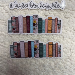 Boho Rom Com Book Shelf Sticker/ Book Lover Sticker/ Book - Etsy